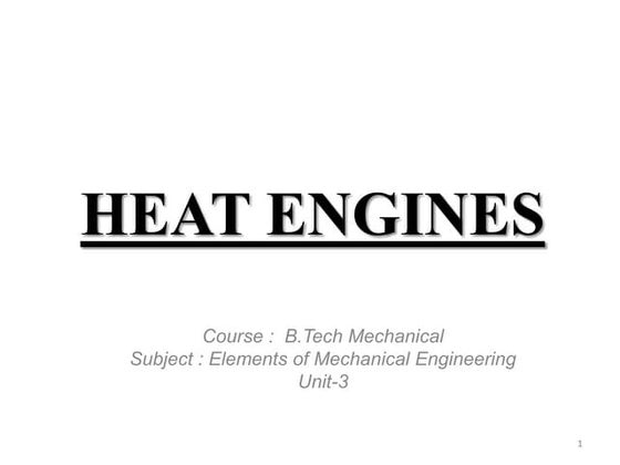 Heat engine | PPT