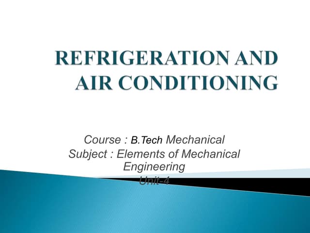 Air conditioning introduction