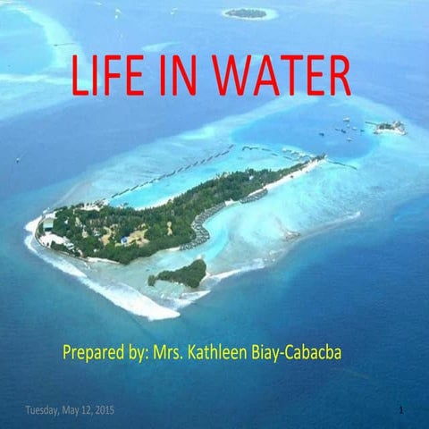 Life in water | PPT