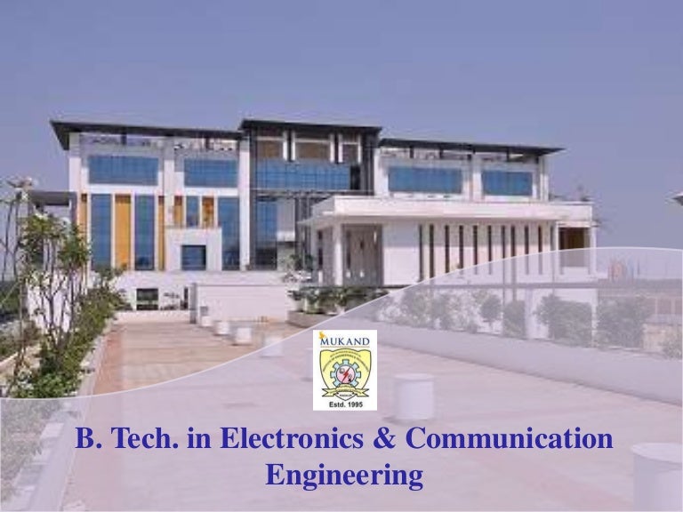 B Tech In Electronics And Communication Engineering