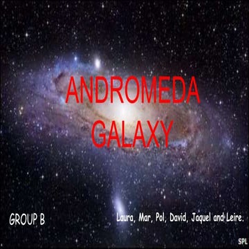 B. Andromeda galaxy | PPTX