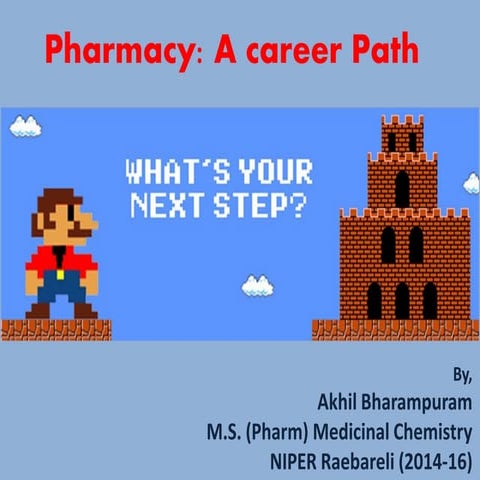 Pharmacy: A career Path | PDF