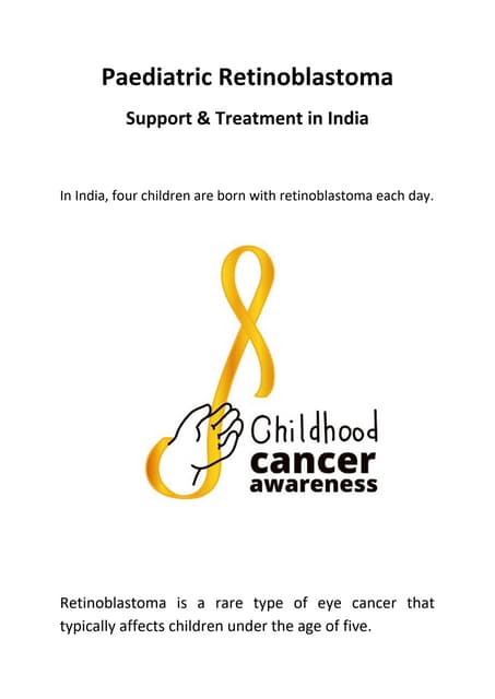 Children with Retinoblastoma | PDF