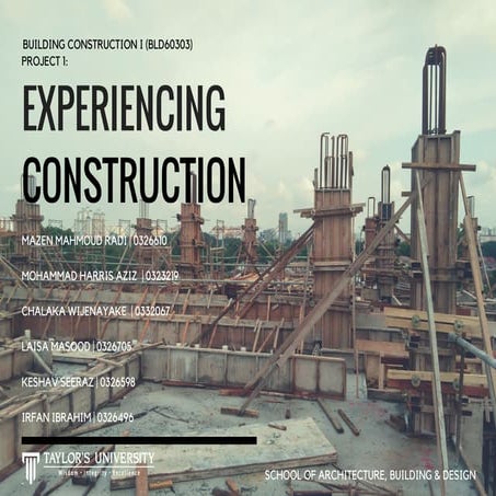 Building Construction P1: Experiencing Construction full | PPT