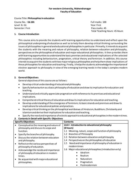 General education courses | DOC