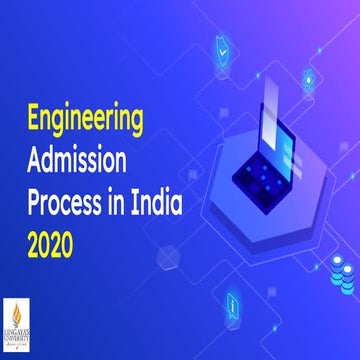 B.E/B.Tech (Engineering) Admission Process 2020 | PPTX