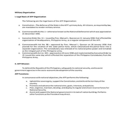 Army Reserve Force | PPT