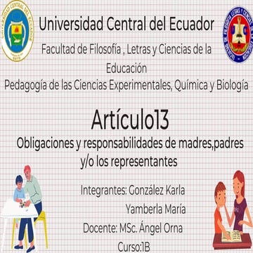 Artículo 13_Obligaciones y responsabilidades de los padres y madres ...