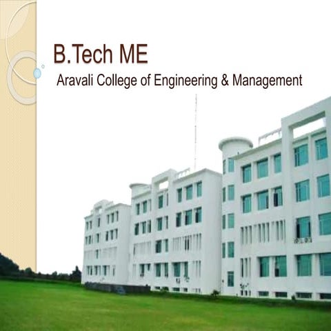 Integrated B.Tech in Mechanical Engineering | MIT-WPU | PPTX