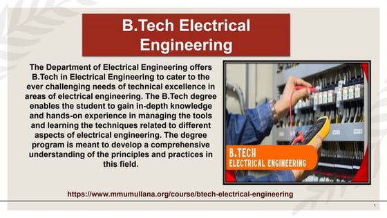 ELECTRICAL ENGINEERING | PPT