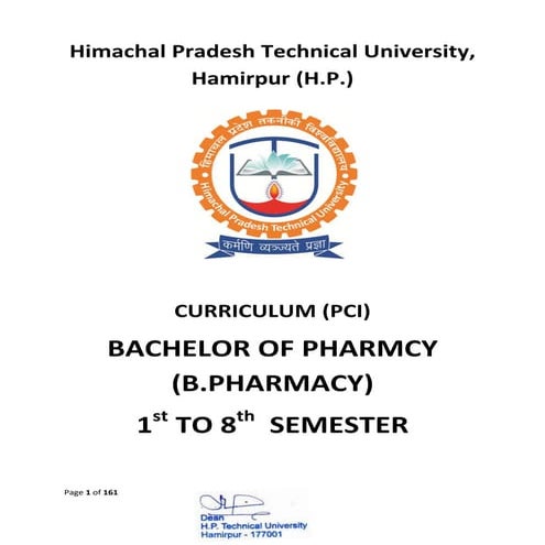 B.Pharmacy-Syllabus containg details of b pharma | PDF