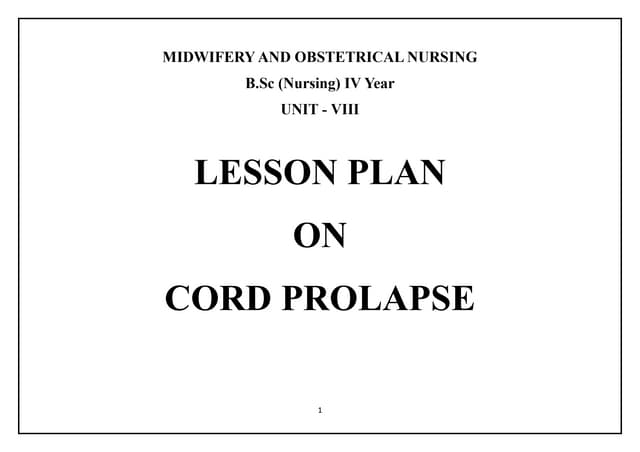 Cord prolapse & cord presentation | PPTX