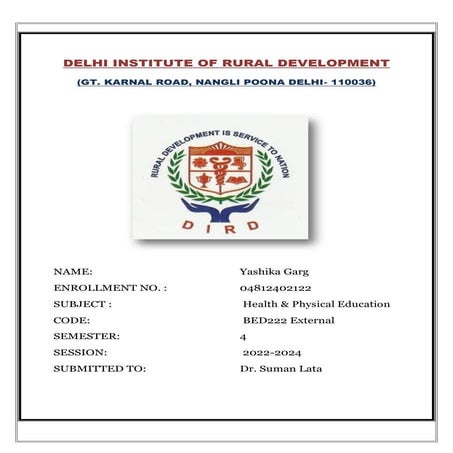 PROJECT.pdf PHYSICAL EDUCATION yoga fitness | PDF