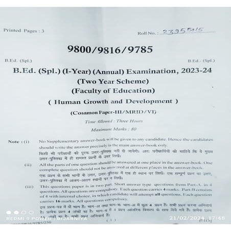 B.ed spl. HI pdusu exam paper-2023-24.pdf