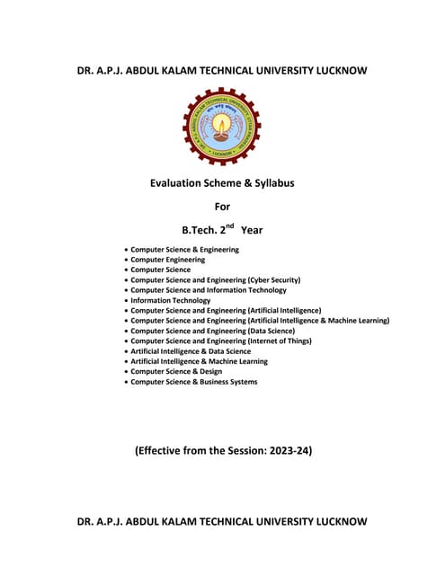 B.Tech 2nd Year CSE & CSIT AICTE Model Curriculum 2019-20.pdf