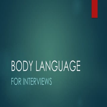B.Tech english ppt body language on here | PPT
