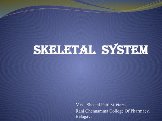 Skeletal system | PPTX