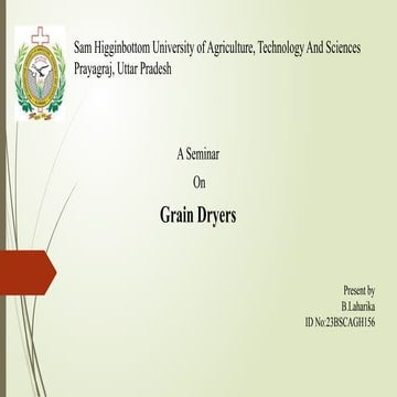 grain dryer dddddddddddddddddddddddddddddddddd | PPTX