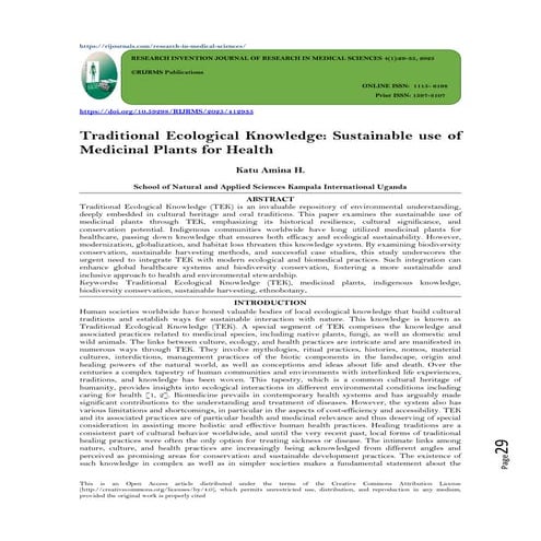 Traditional knowledge definition, scope and importance, Protection ...