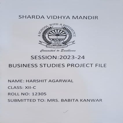 B.S.T. Project File on Management Principle | PDF