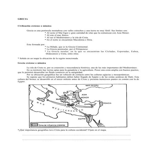 [B] Civilizacion Cretense Minoica A | PDF