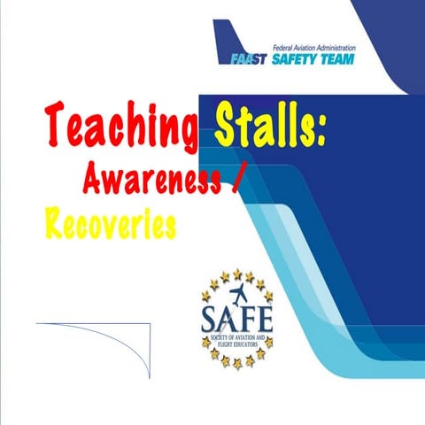 Teaching Awareness and Recovery from Stalls | PPT
