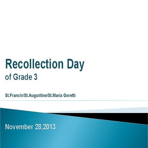 B gr.3 recollection day | PPT