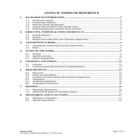 B.ii terms of reference | PDF