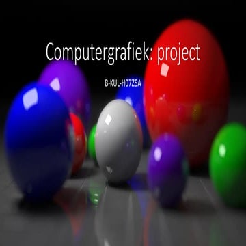 Presentation 1 (B-KUL-H07Z5A) | PDF | 3-D Graphics | Computer Software ...