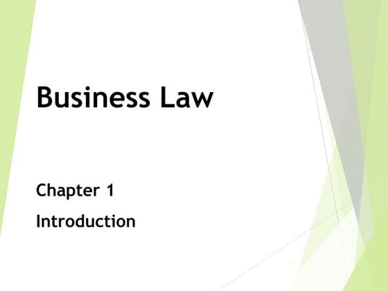 Business law ppt | PPTX | Legal Services Industry | Industries