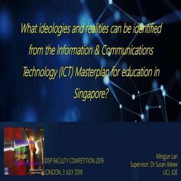 IDSP19C#F - B - Mingjun Lan - Updated - What ideologies and realities can be identified from the ...