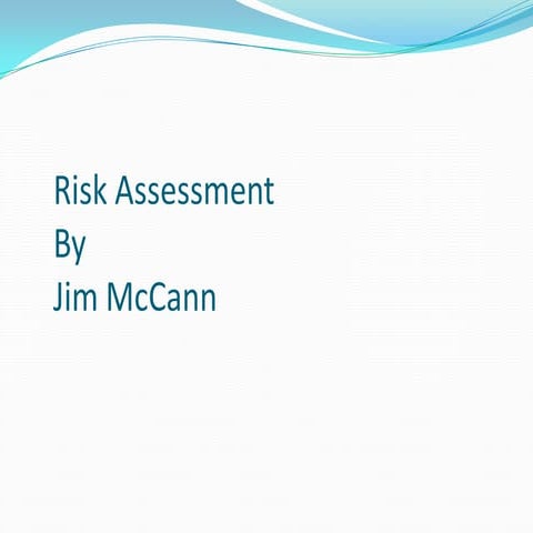B Part 4 Risk Assessment & Study Example By J Mc Cann | PDF