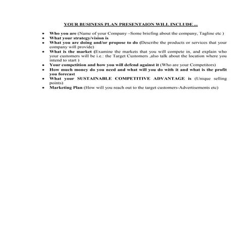 B plan activity outline | DOCX