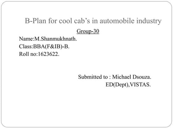 HBR Case: VolksWagen Do Brasil: Driving Strategy with the Balanced ...