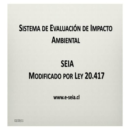 SEIA, pac y normas 2013. Clase B. | PDF