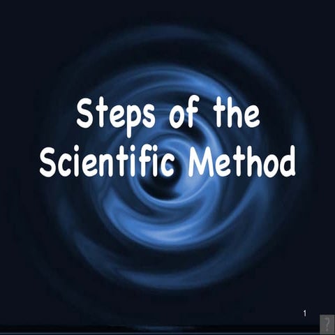 STEPS OF THE SCIENTIFIC METHOD | PPT