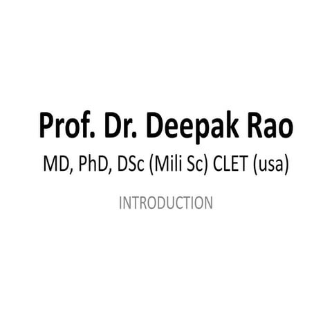 Major Dr. Deepak Rao Rank Award Indian Army | PPT