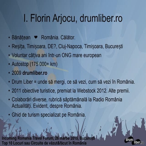 10 locuri si circuite cu mare potential in Romania + 6 bonus | PDF