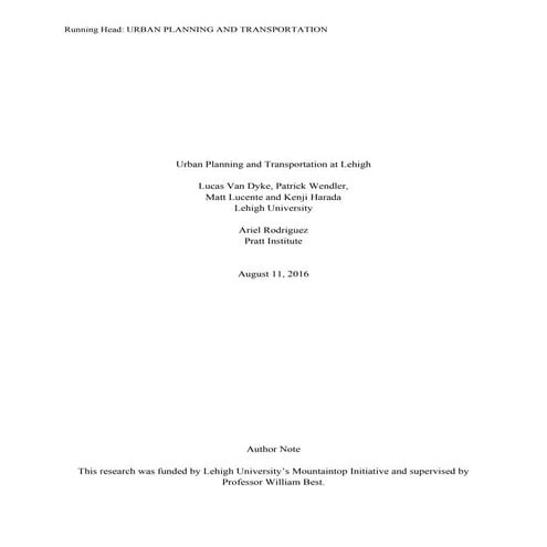 Sustainable transportation planning on college campuses | PDF