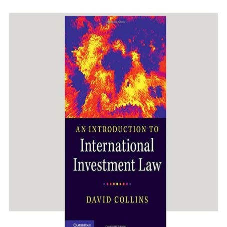 download An Introduction to International Investment Law | PDF