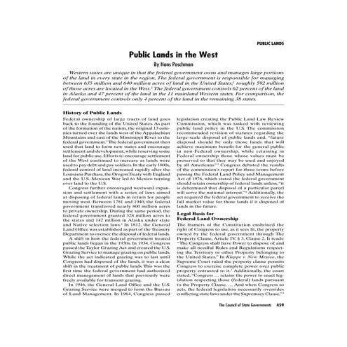 Bureau of land management | PDF