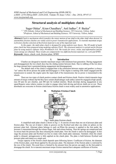 Unit 3.2 Design of Clutches | PDF