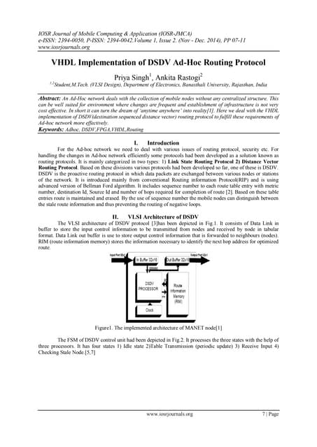 Global state routing | PPT | Computer Networking | Computing