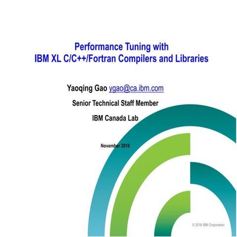 Ibm Xl Compilers Performance Tuning 2016 11 18 Pdf Programming Languages Computing