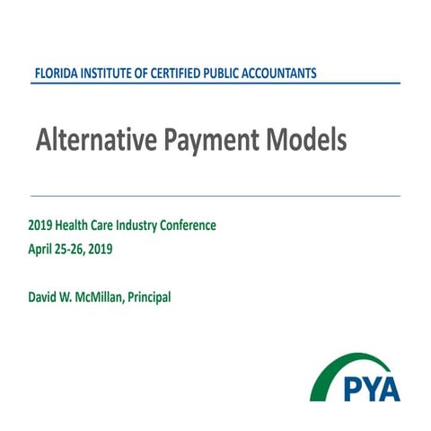 Alternative Payment Models | PPTX