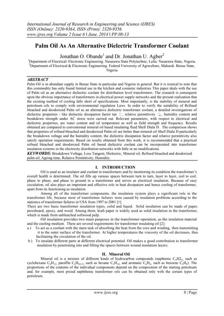Furan Testing of Transformers Oil | PPTX | Chemistry | Science