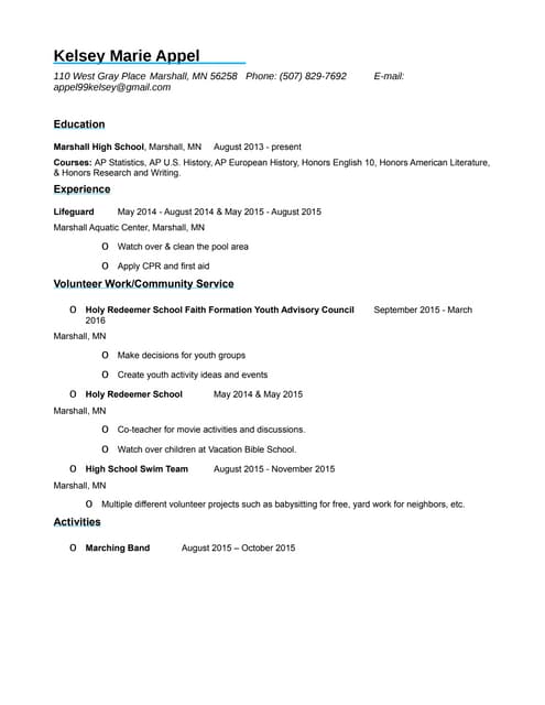 RESUME | PDF
