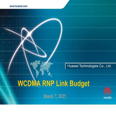 B02 WCDMA RNP Link Budgetxxxxxxxxxxx.ppt