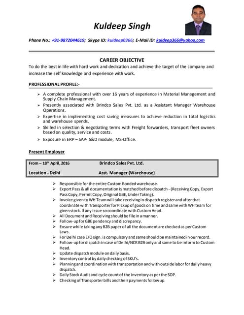 Store-Incharge-Resume | DOCX