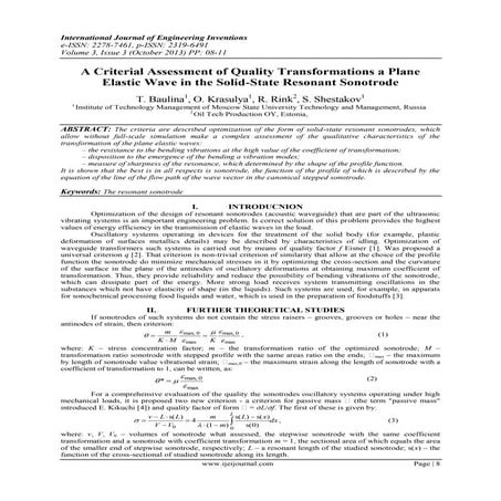 Goodness Dispersion Curves for Ultrasonic Guided Wave based SHM | PDF